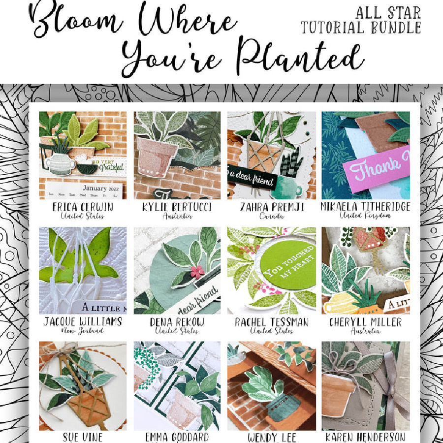 Bloom Where You’re Planted 12 Video Tutorial Collection – Stamp Happy Store